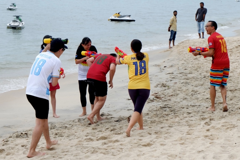 Corporate Team Building with Sanofi at Penang Batu Ferringhi Beach ...