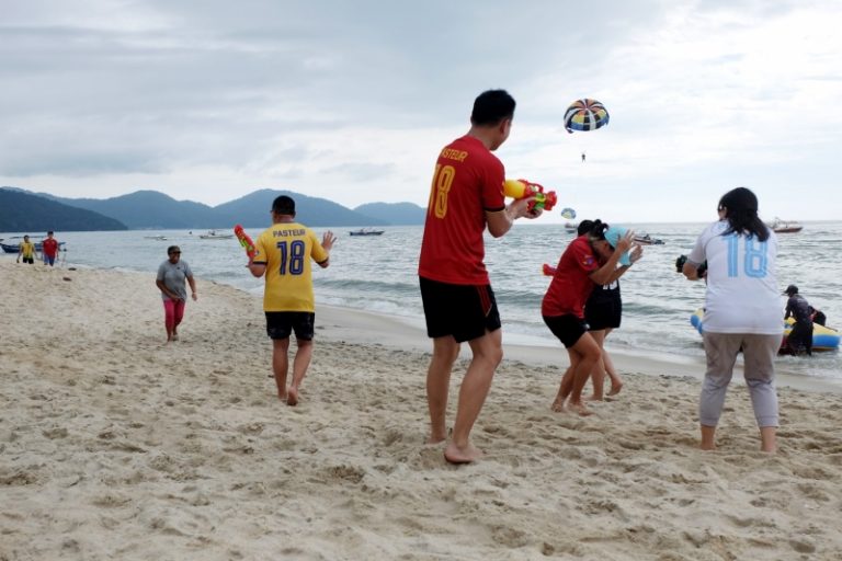 Corporate Team Building with Sanofi at Penang Batu Ferringhi Beach ...